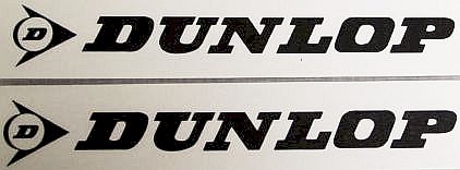 DUNLOP sticker BLACK 600rr zx7 decal r1 r 6 zx6r ttr 125 3 tires ...