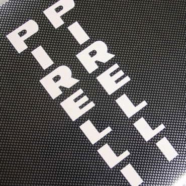 PIRELLI WHITE Fork 5" decal sticker zx6 zx7 gsxr r6 fzr | eBay